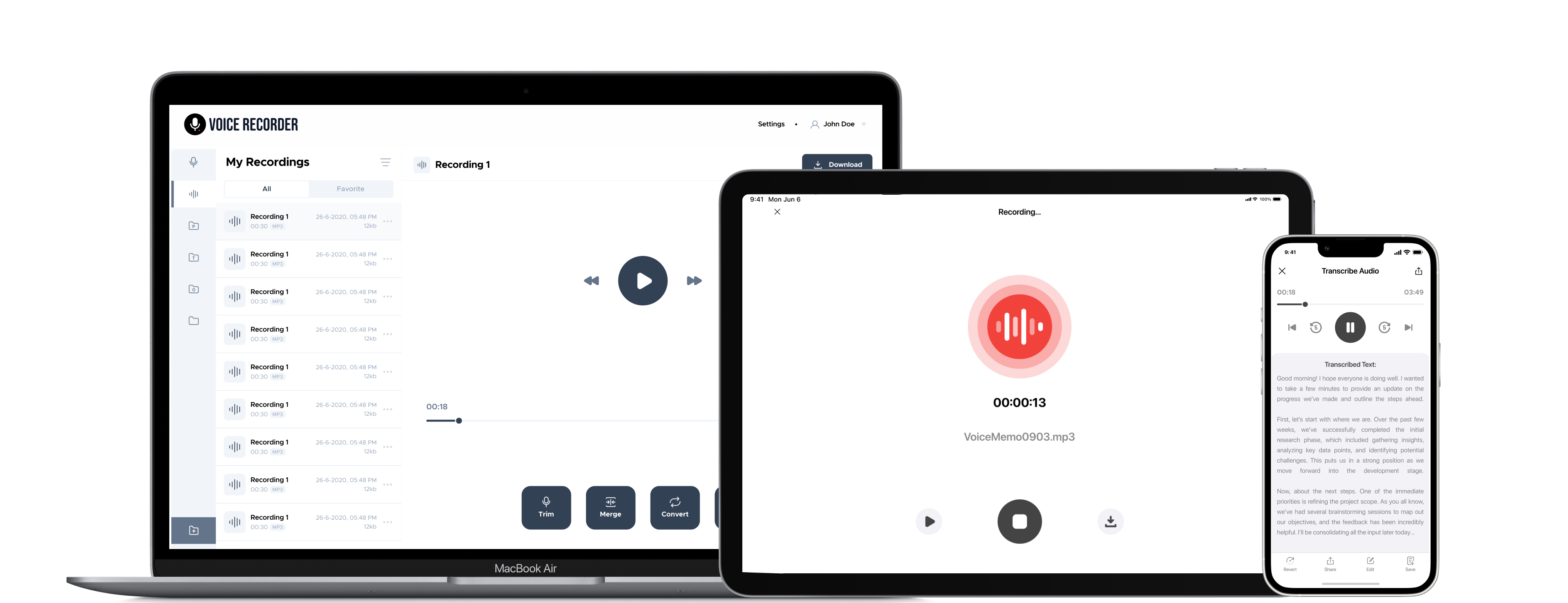 Voice Recorder Online - MP3 Sound & Audio Recording App Free